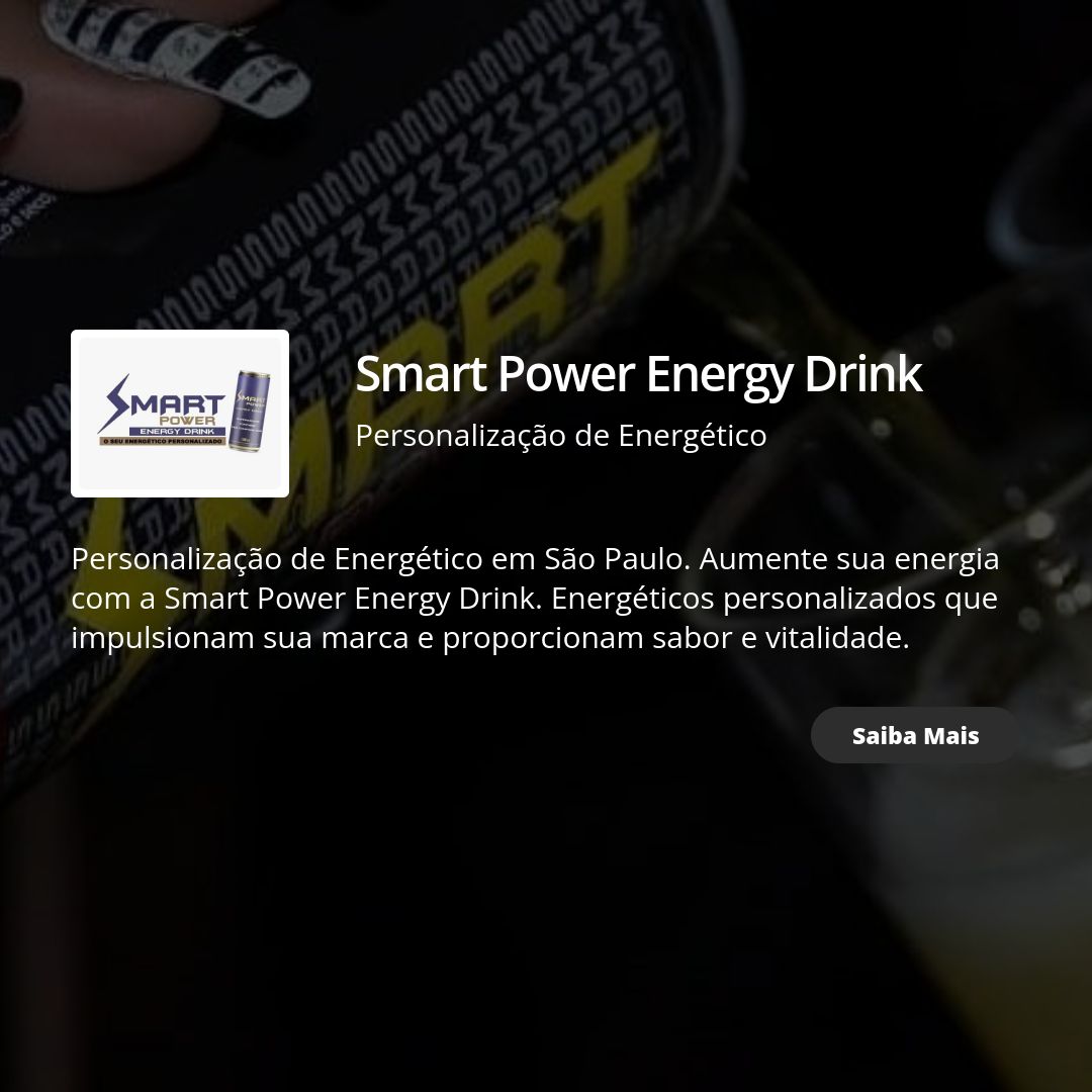 Smart Power Energy Drink em São Paulo / SP